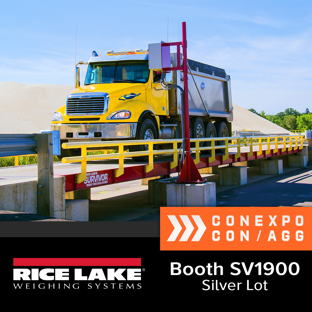 See Rice Lake Weighing Systems Aggregate Weighing Solutions at CONEXPO ...